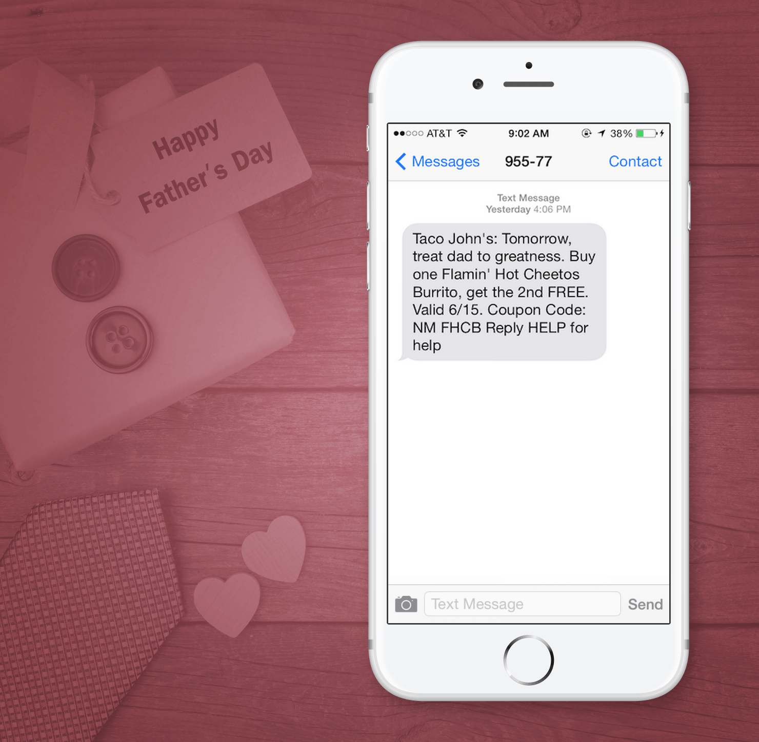 18 SMS Marketing Examples From Father s Day Tatango 18 SMS Marketing Examples From Father s Day Tatango