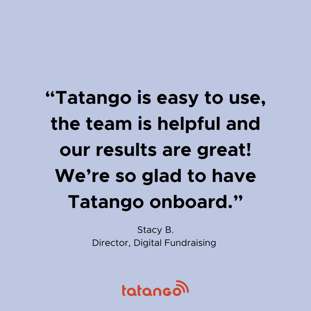 Text Messaging Features | Fundraising Tools | Tatango